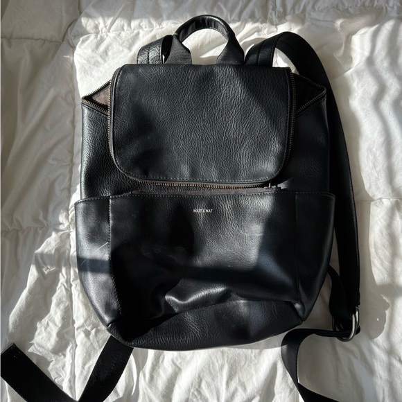 Matt & Nat | Bags | Matt Nat Black Minimalist Backpack | Poshmark